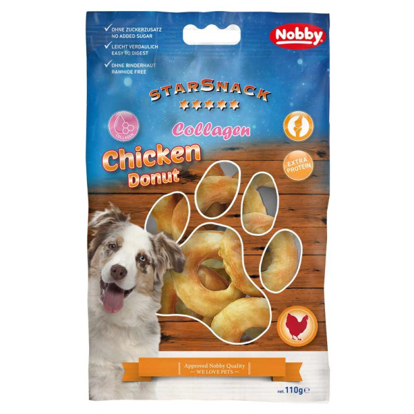Przysmak dla psa Starsnack BBQ Chicken Donut Collagen L Nobby 110g